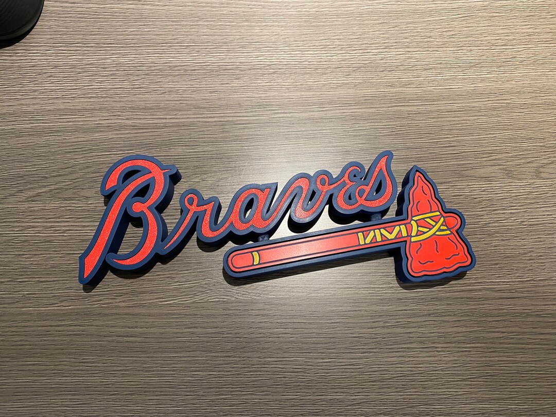Atlanta Braves 3D Logo Desk/wall Art - Etsy Australia