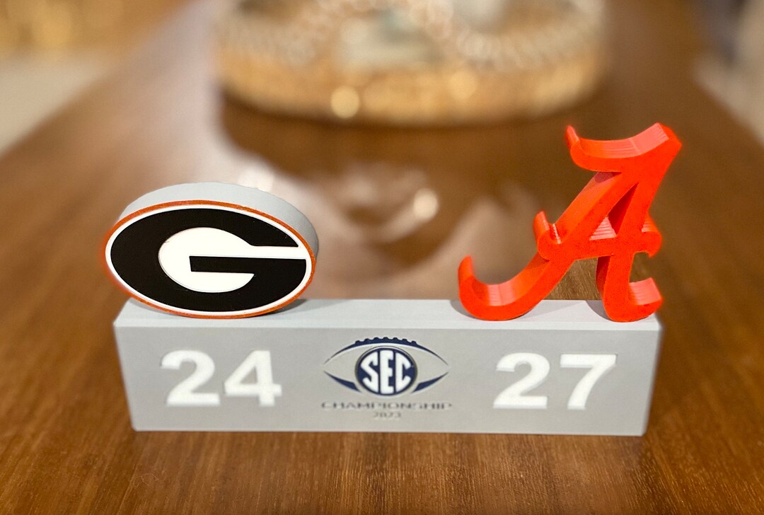 2023 SEC Championship Final Score Alabama 27 Georgia 24 - Etsy