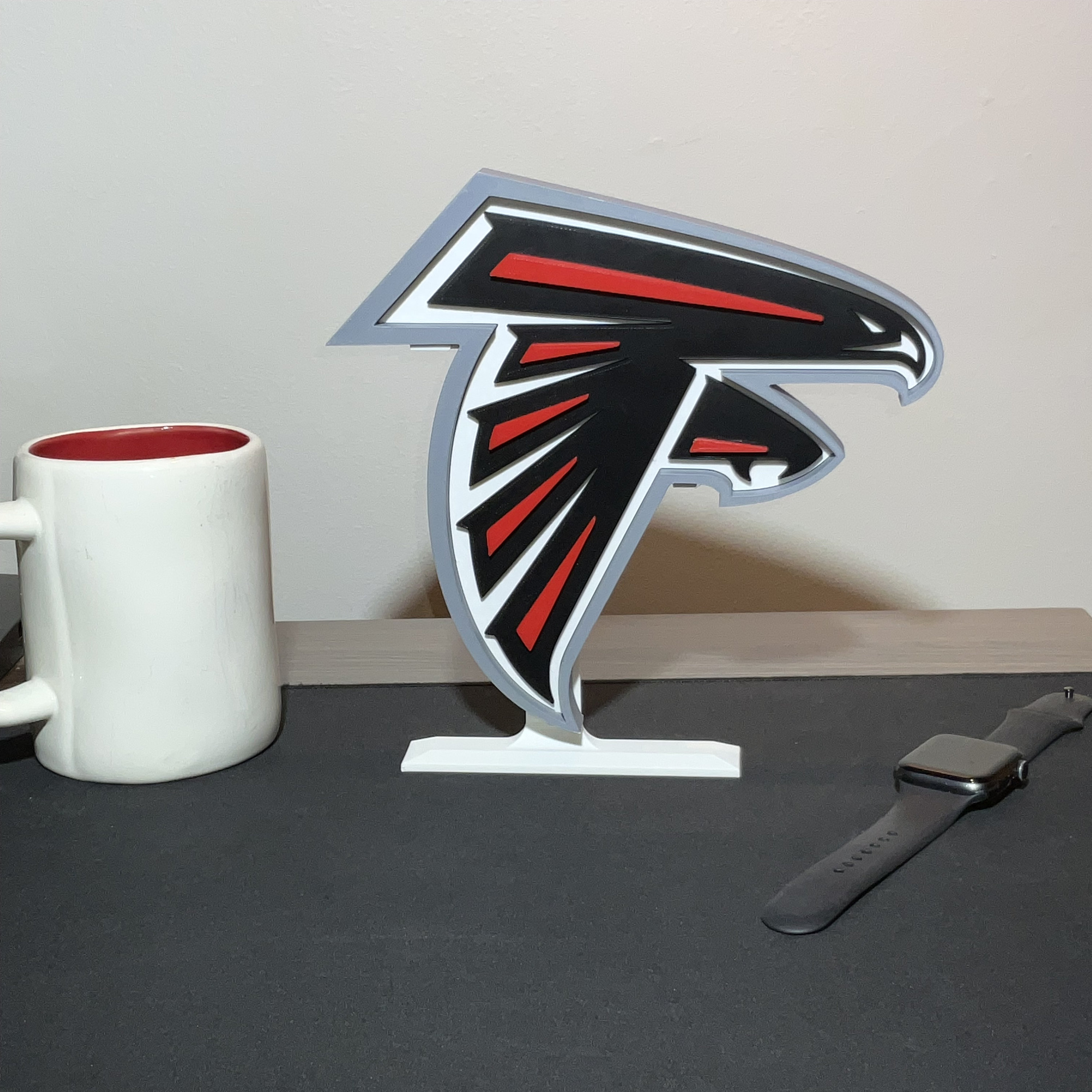 Atlanta Falcons Logo 3D Desk/wall Art - Etsy