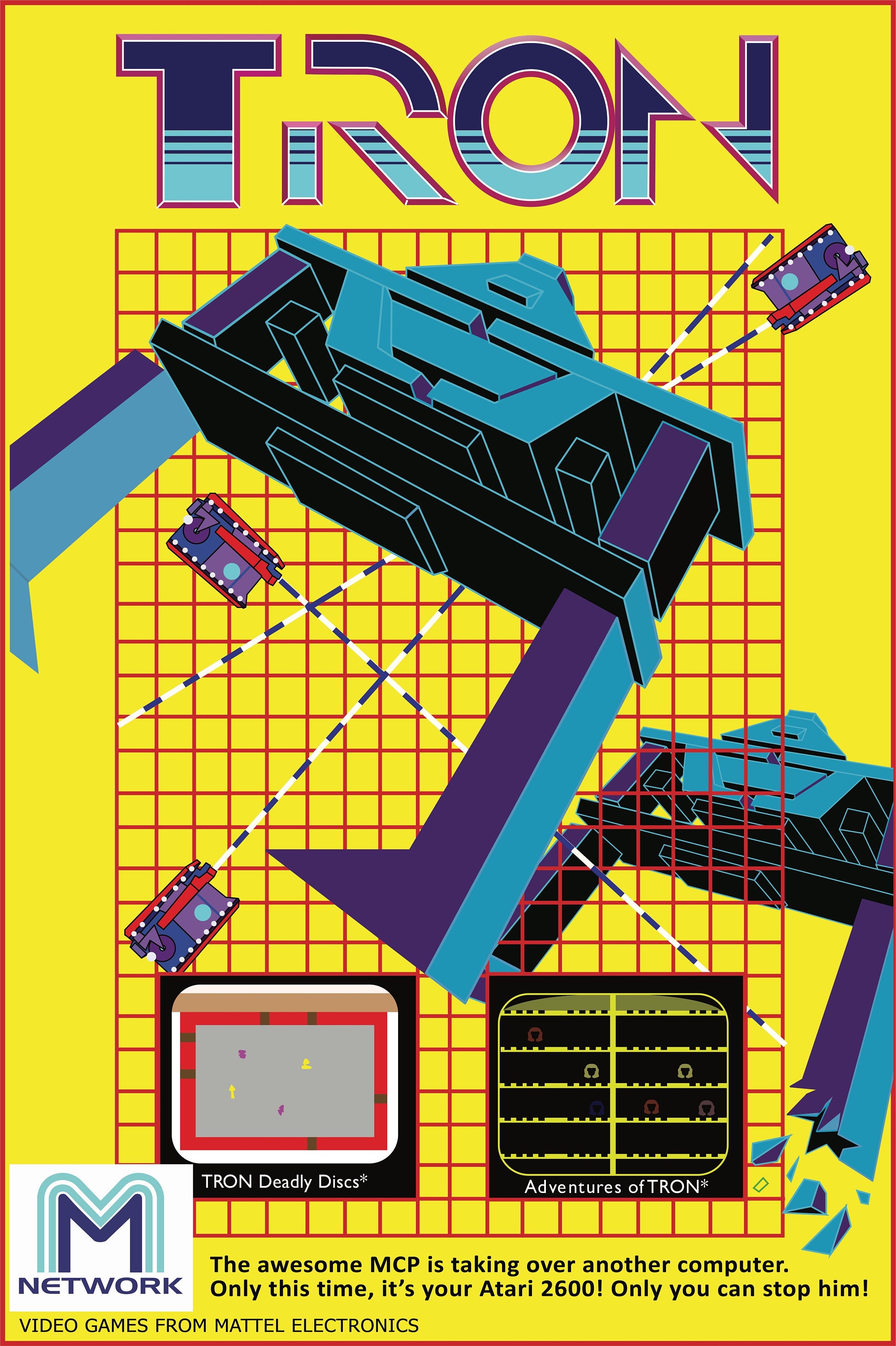 Retro Tron Box Art Poster - Etsy