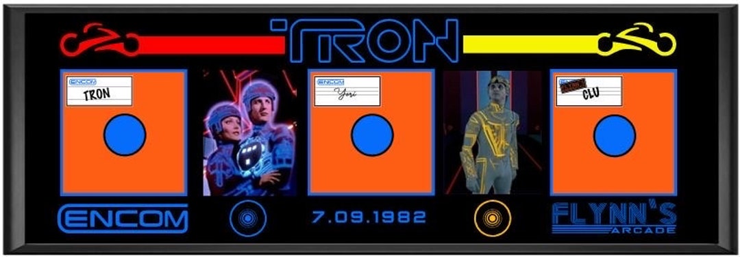 Retro TRON 5.25” Floppy Disk Shadow Framed 30” X 10” - Etsy