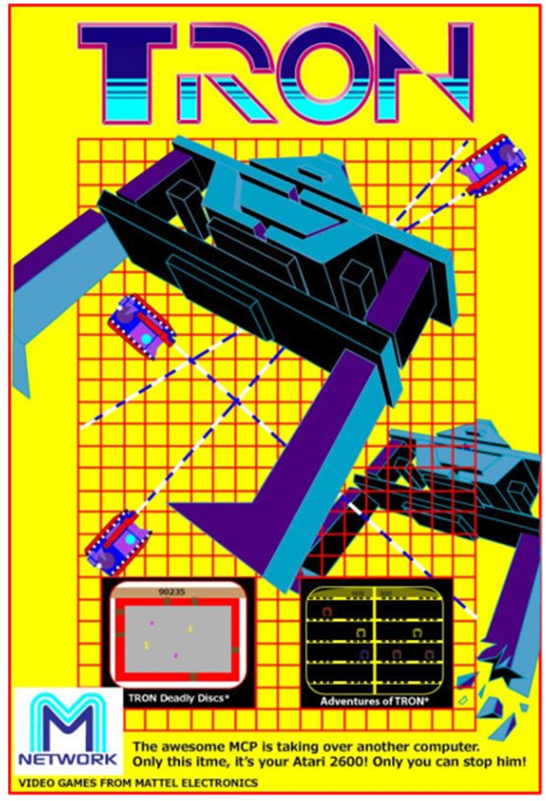 Retro Tron Box Art Poster - Etsy