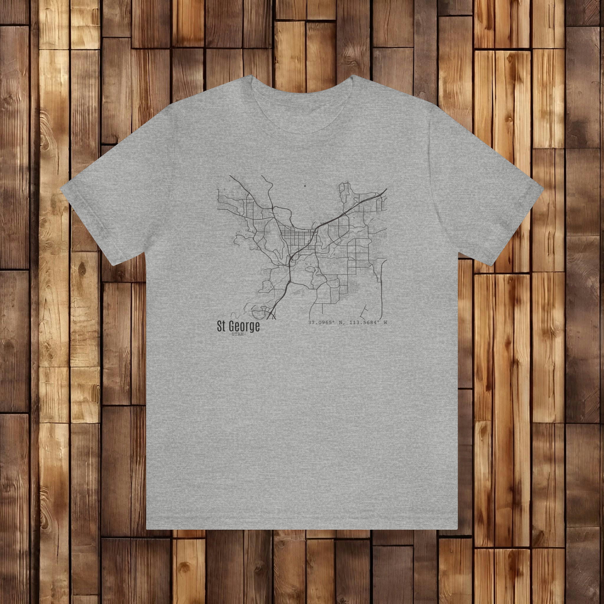 Map of St George Utah Unisex Shirt, Map of Utah Shirt, I Love Utah ...