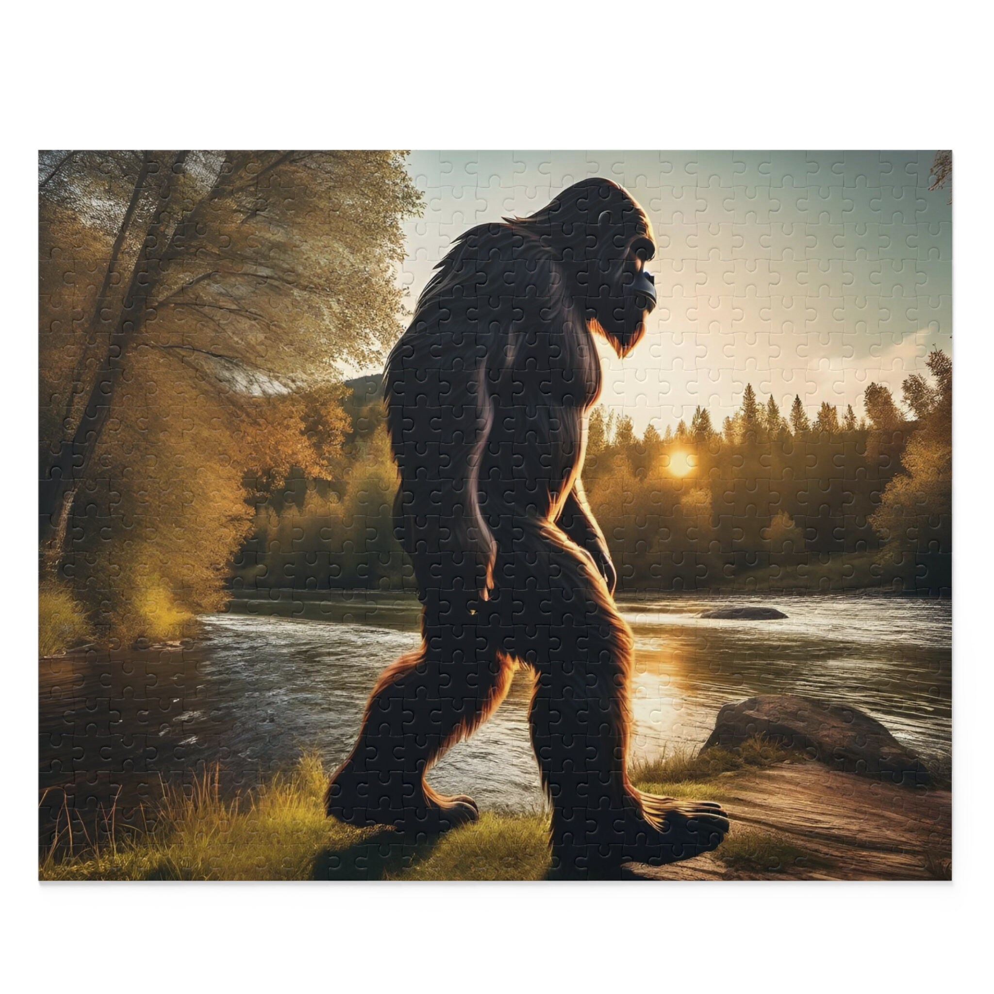 Puzzle, Bigfoot by the River Jigsaw, Adult Puzzle, Family Puzzle ...