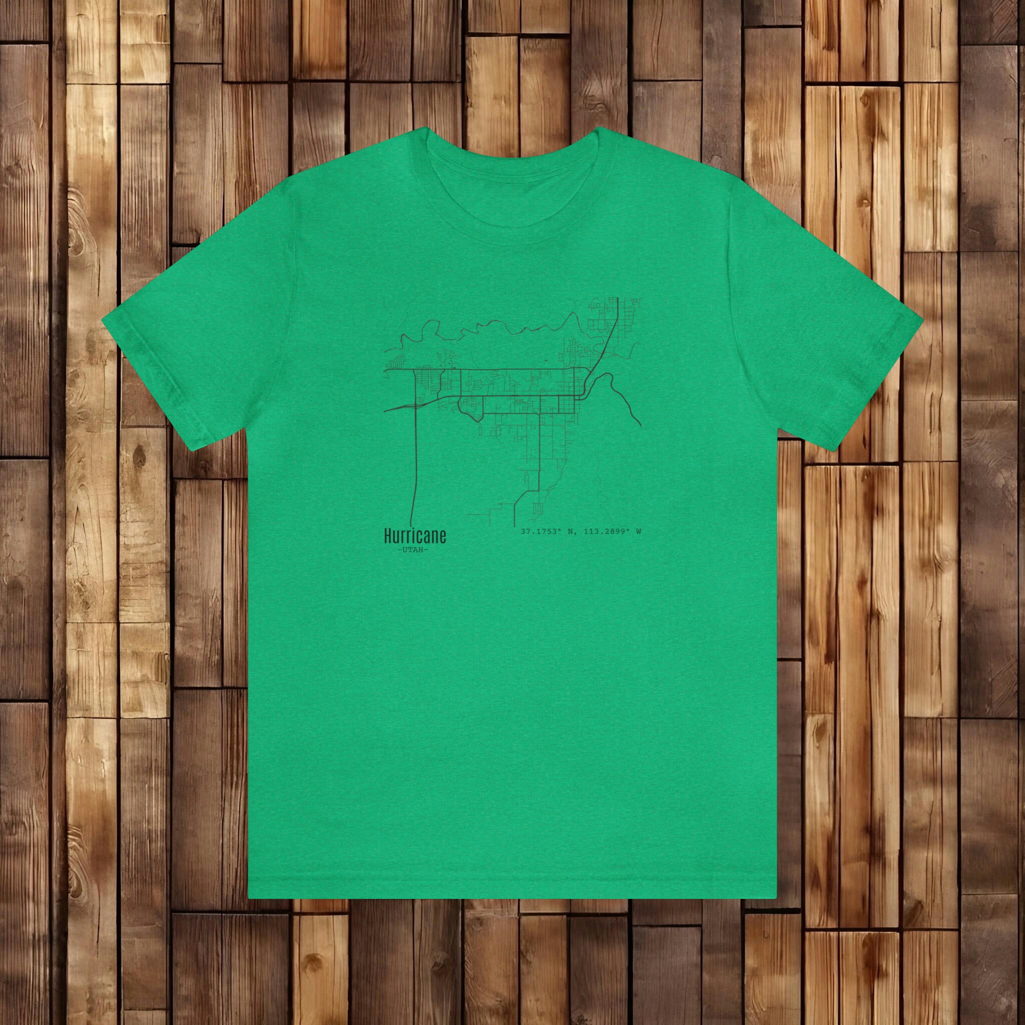 Map of Hurricane Utah Unisex Shirt, Map of Utah Shirt, I Love Hurricane ...