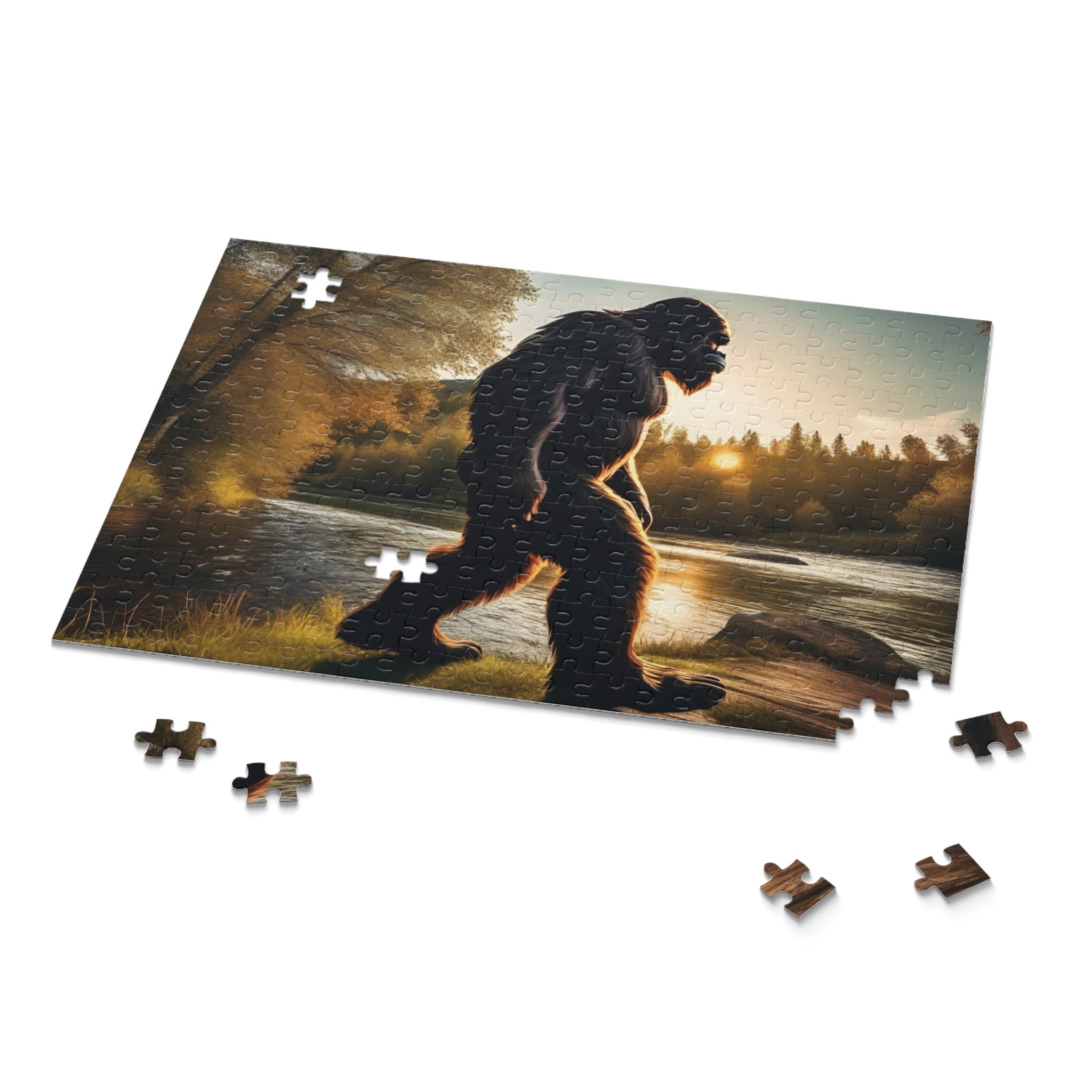 Puzzle, Bigfoot by the River Jigsaw, Adult Puzzle, Family Puzzle ...