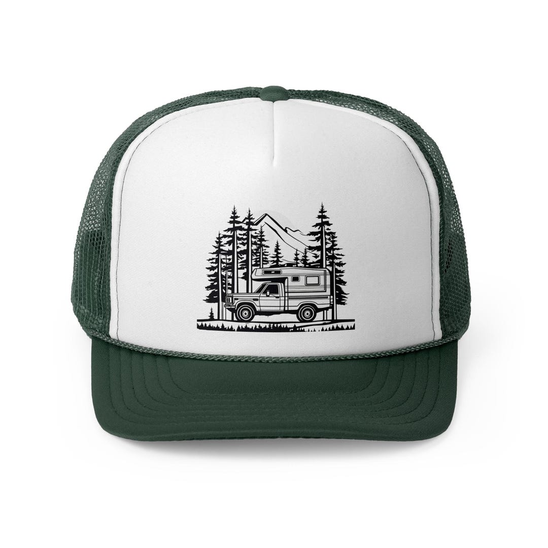 Truck Camper Life Trucker Cap, Truck Camper Gift, RV Living, Camping ...