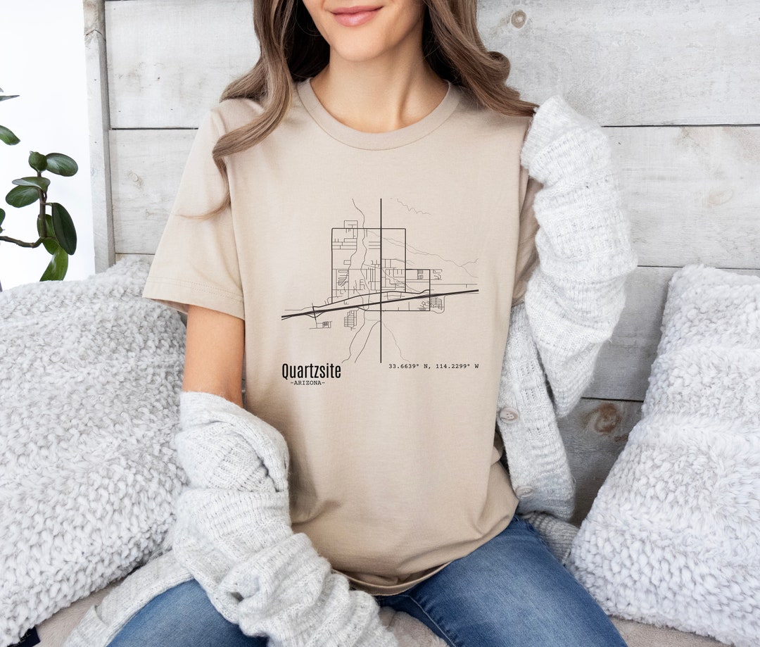 Map of Quartzsite Arizona Shirt, I Love Quartzsite, Quartzsite AZ Gift ...