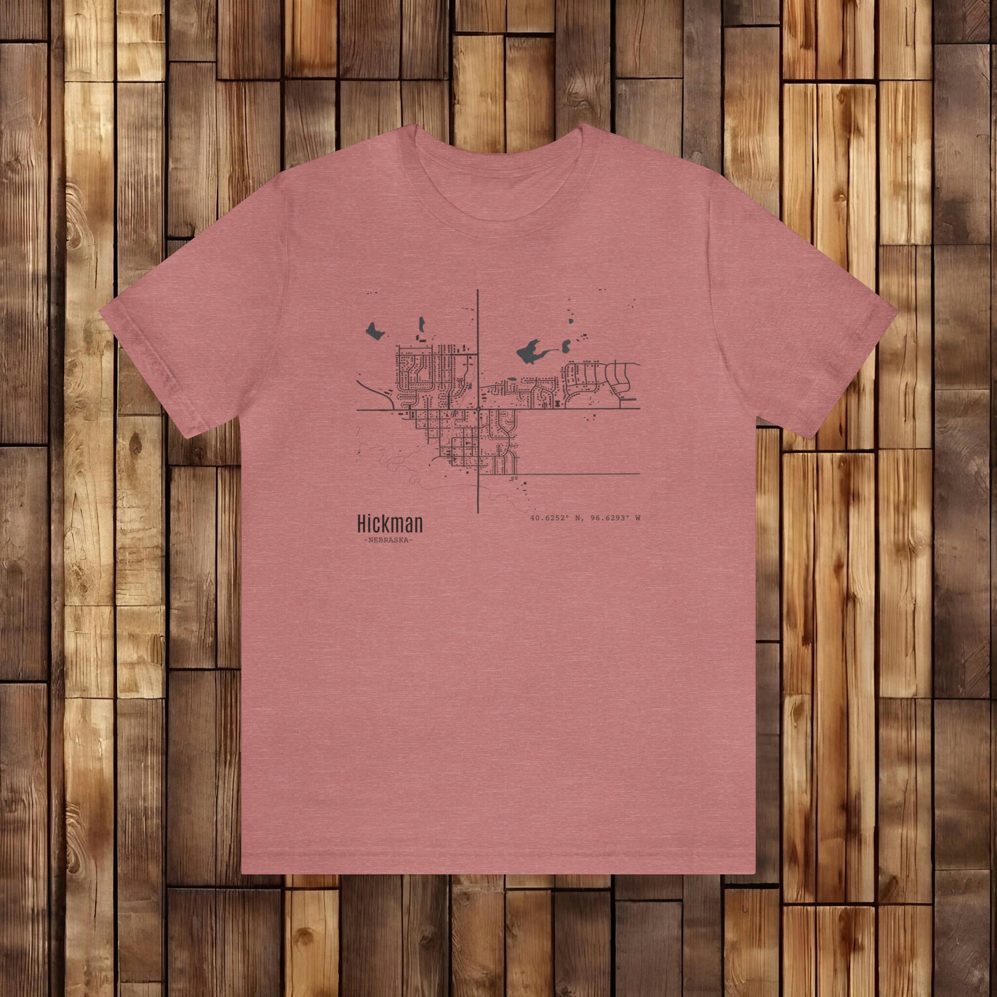 Map of Hickman Nebraska Shirt, Map of Nebraska Shirt, I Love Nebraska ...