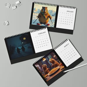 Capybara Desktop Work Calendar 2025, Capybara Lovers Gift, Capybara New ...