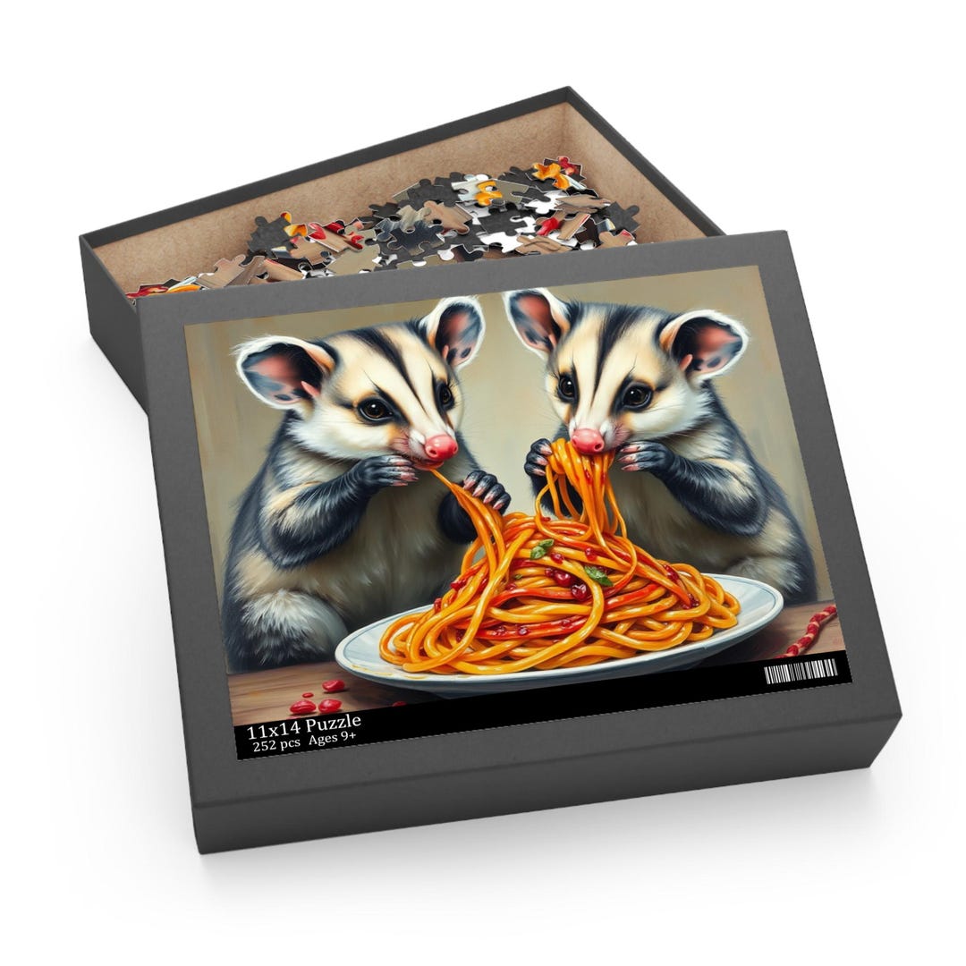 Puzzle, Possums Spaghetti Dinner Jigsaw, Adult Puzzle, Family Puzzle ...