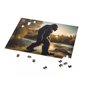 Puzzle, Bigfoot by the River Jigsaw, Adult Puzzle, Family Puzzle ...