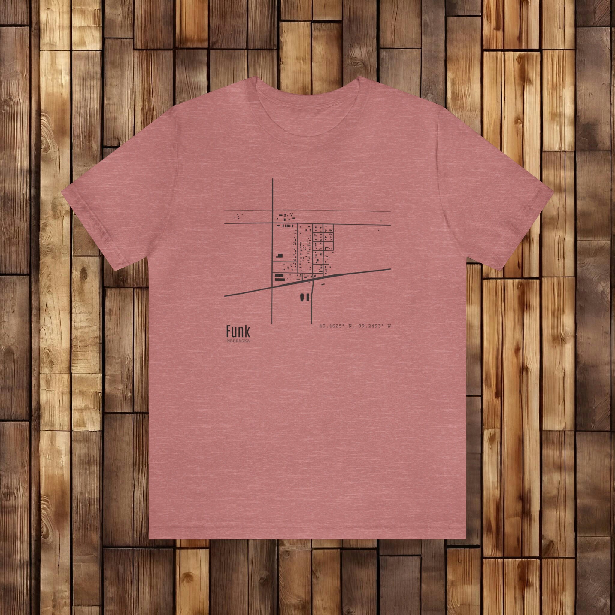 Map of Funk Nebraska Shirt, Map of Nebraska Shirt, I Love Funk Nebraska ...