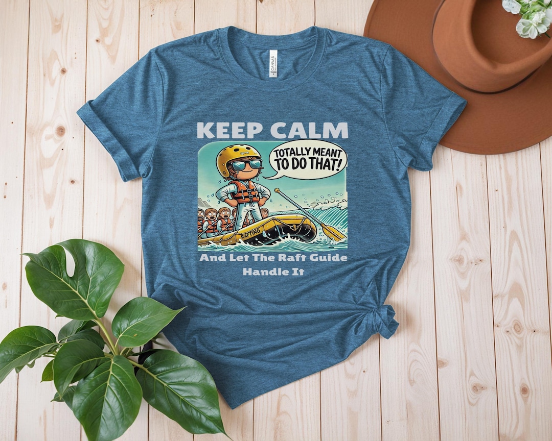 Raft Guide Funny Vintage Tee, White Water Rafting Shirt, Vintage Retro ...