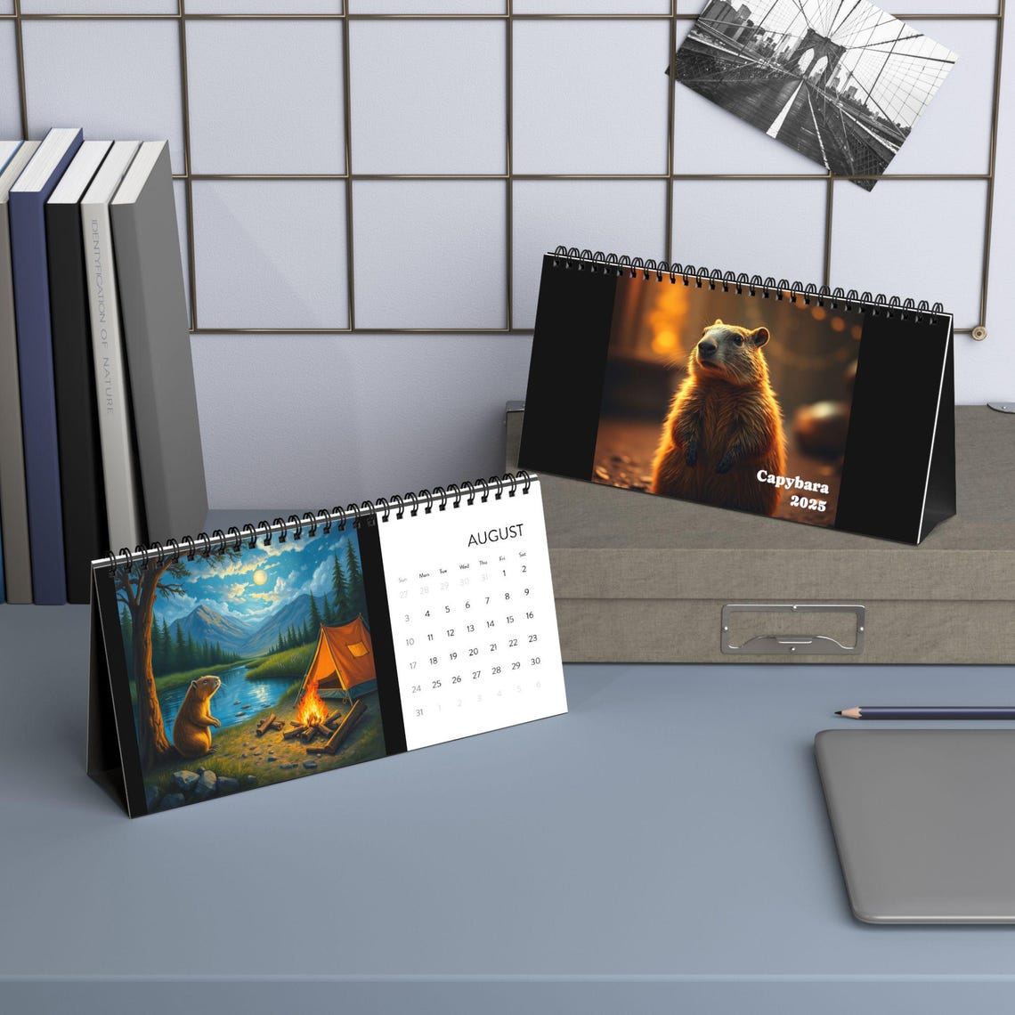 Capybara Desktop Work Calendar 2025, Capybara Lovers Gift, Capybara New ...