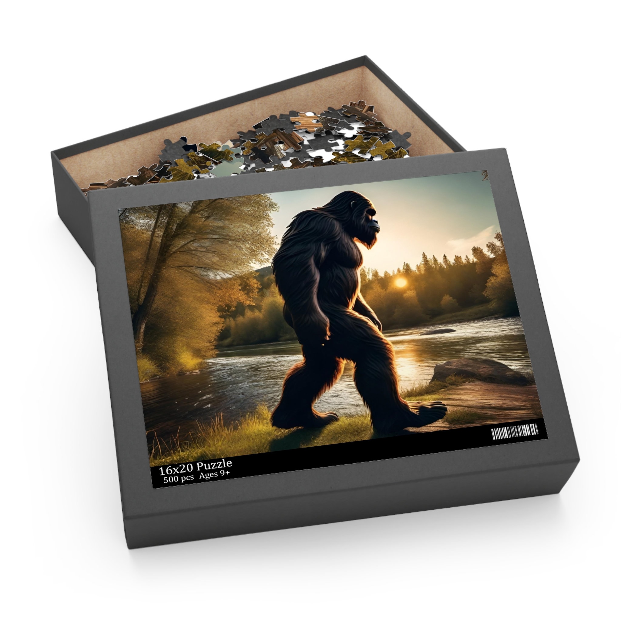 Puzzle, Bigfoot by the River Jigsaw, Adult Puzzle, Family Puzzle ...