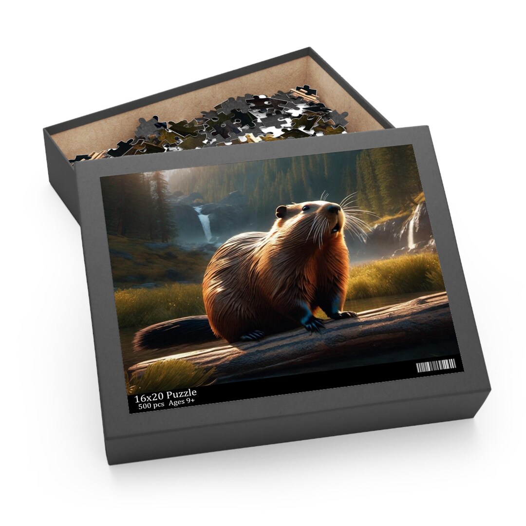 Puzzle, Beaver Jigsaw Puzzle, Fun Family Jigsaw Puzzle, Unique Jigsaw ...
