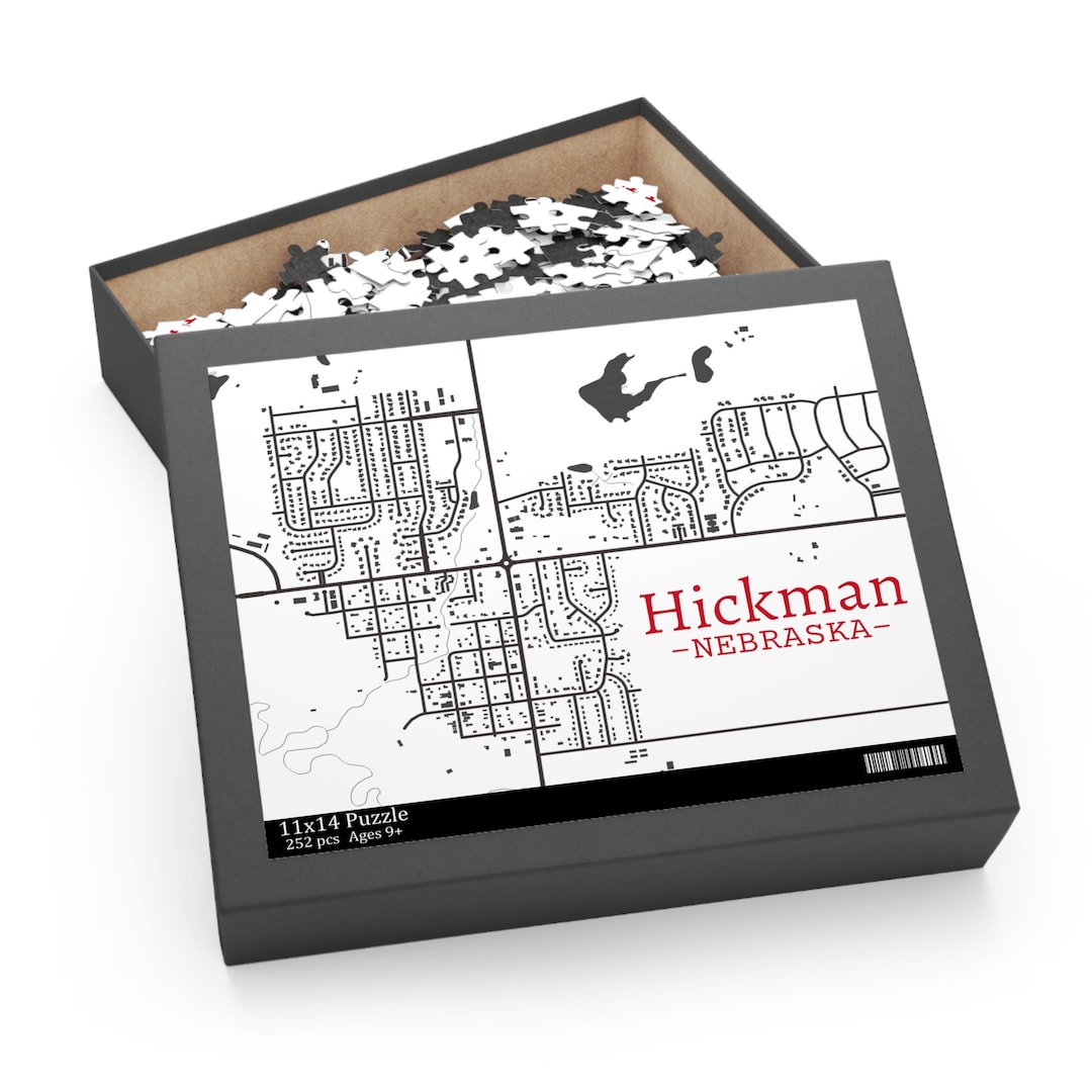 Puzzle, Difficult Hickman Nebraska Map Jigsaw Puzzle, Fun Family Jigsaw ...
