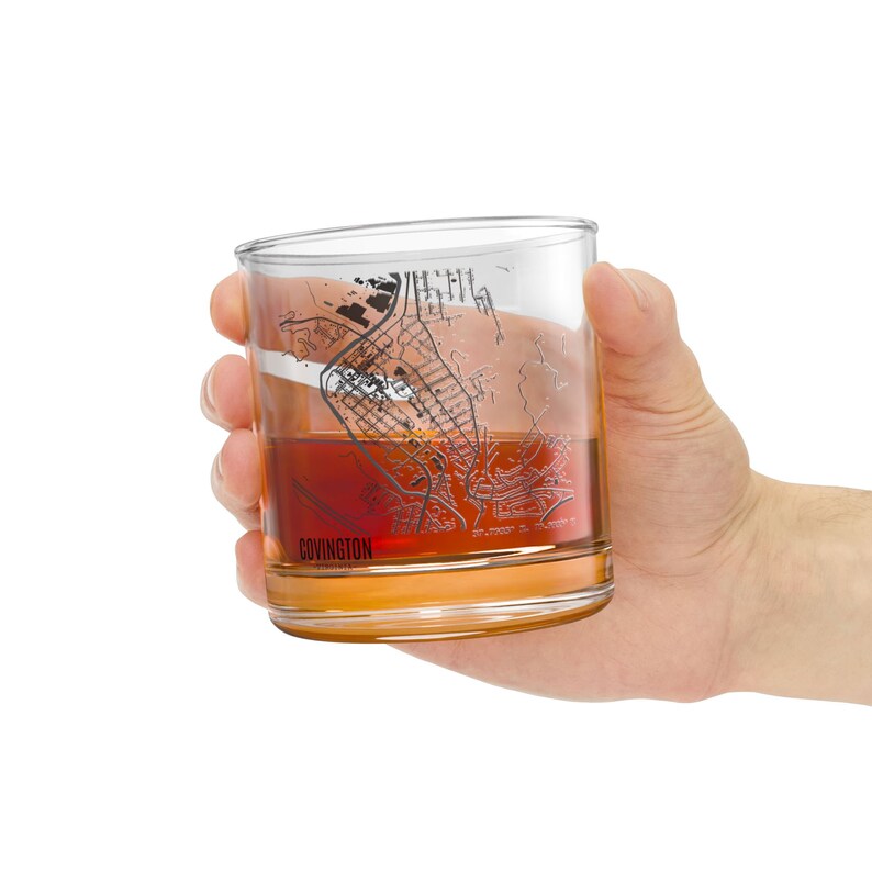 Map of Covington, West Virginia Cocktail Glass, Map of Covington ...