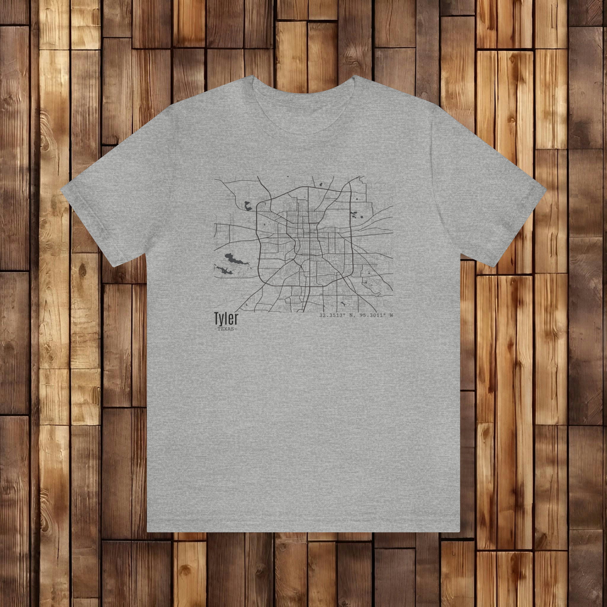 Map of Tyler Texas Unisex Shirt, Map of Texas Shirt, I Love Texas Shirt ...