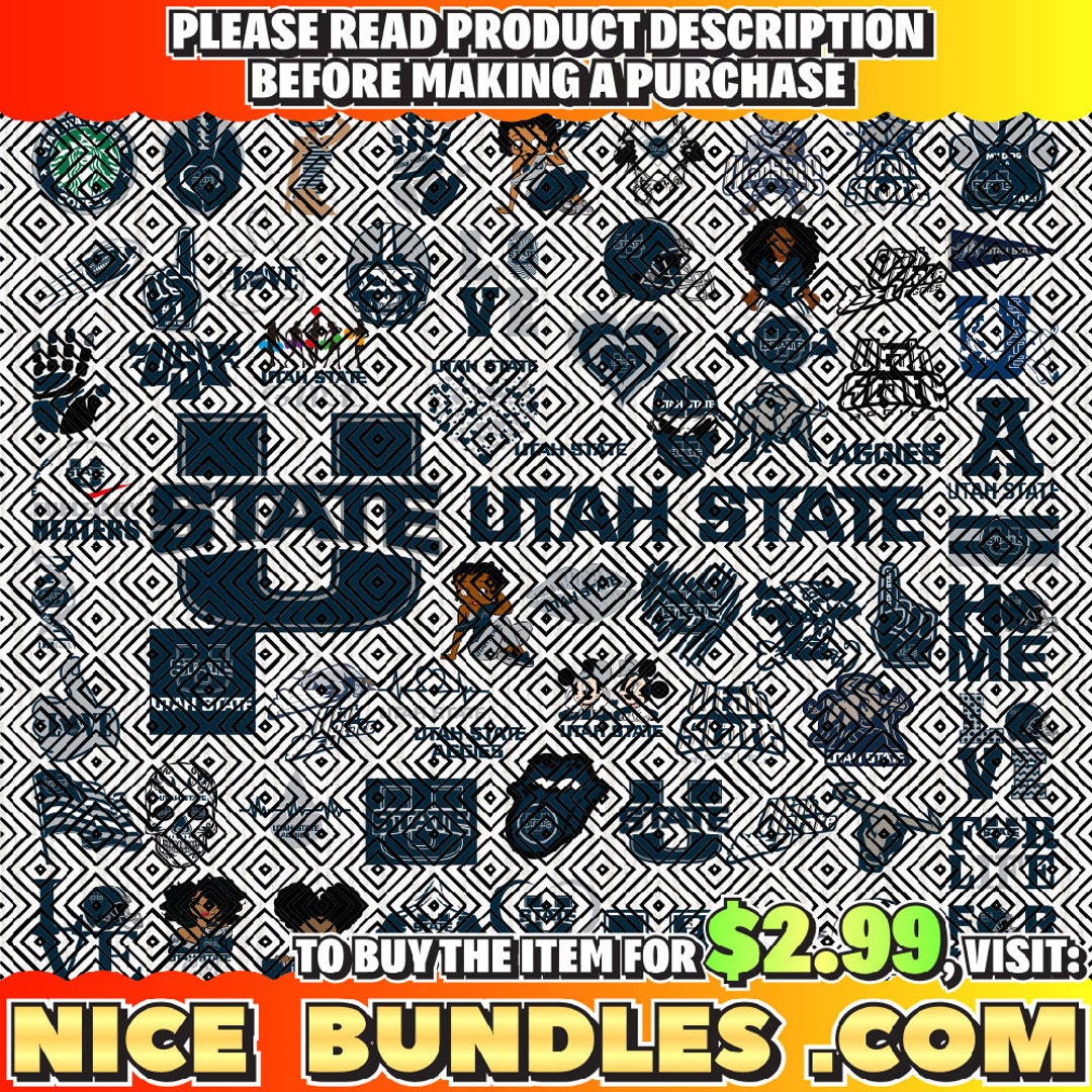67 Files Utah State Aggies Team Bundle Svg, Utah State Aggies Svg, N-C ...