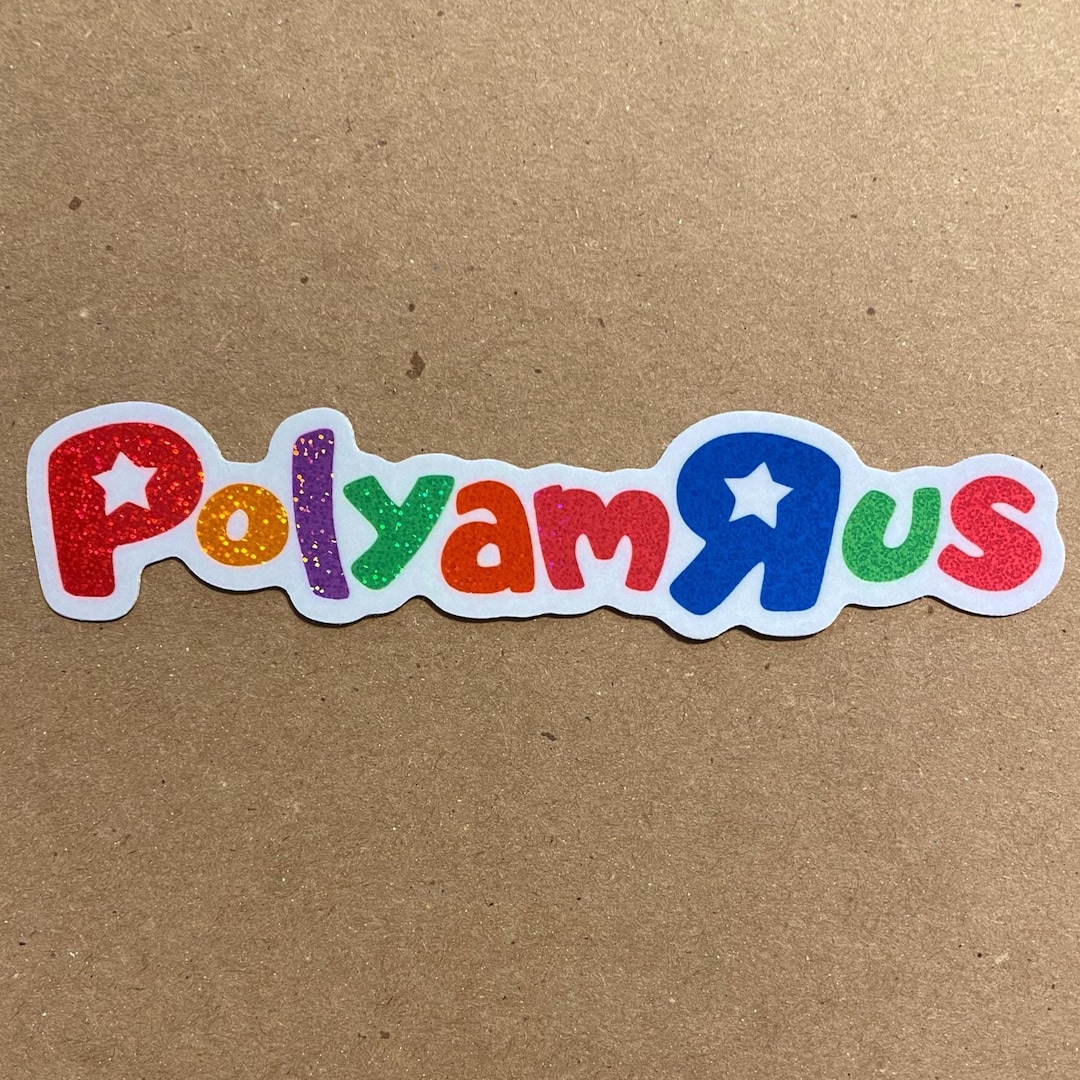 Polyam-r-us Glitter Vinyl Sticker - Etsy