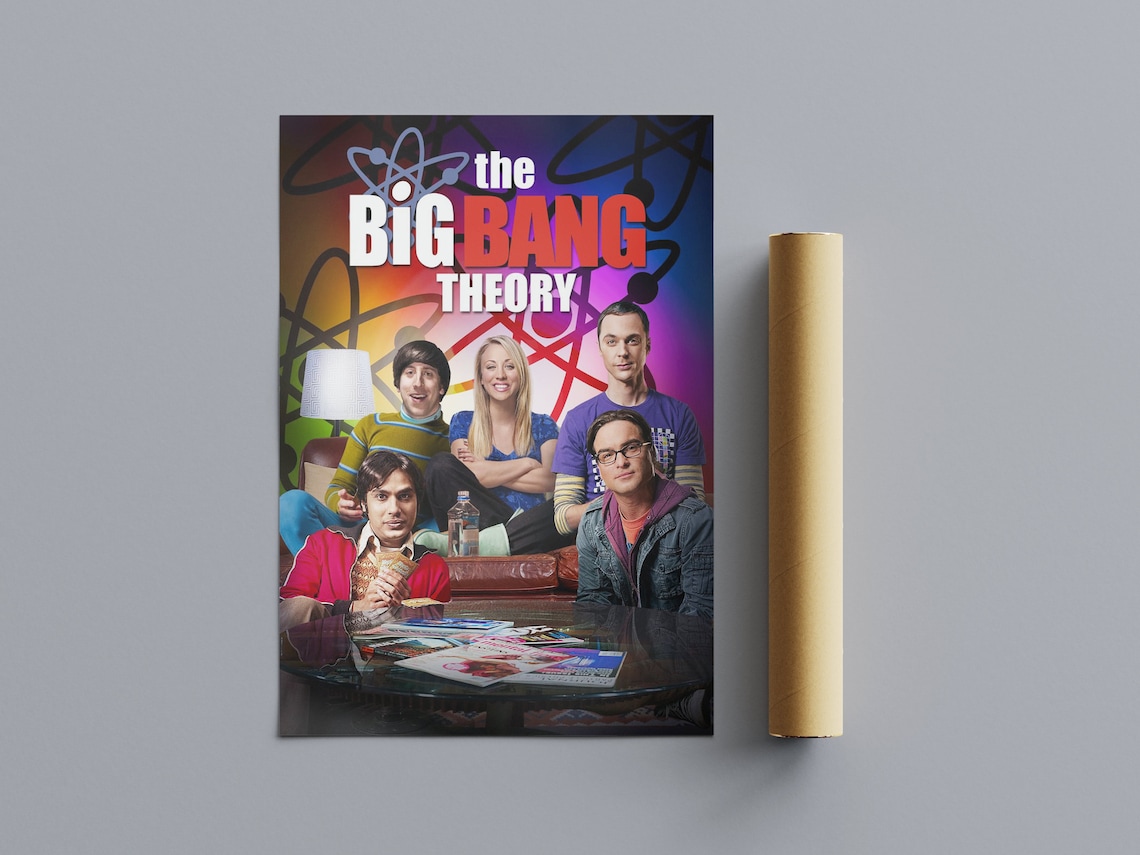 Big Bang Theory Poster Vintage Poster Sitcom Poster Home Decor Wall ...