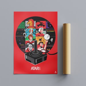 Atari Poster Vintage Poster Game Console Poster Home Decor Wall Decor ...