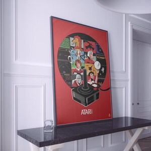 Atari Poster Vintage Poster Game Console Poster Home Decor Wall Decor ...