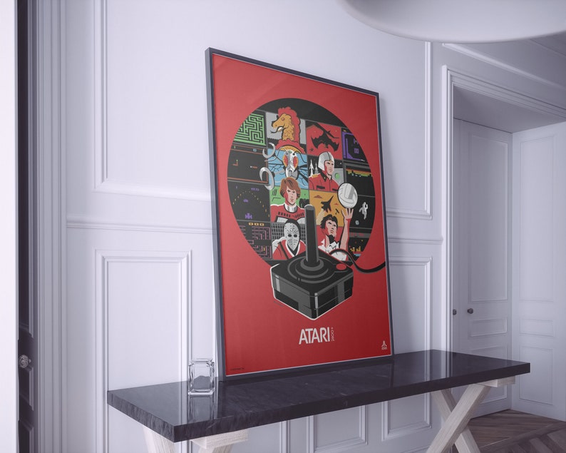 Atari Poster Vintage Poster Game Console Poster Home Decor Wall Decor ...