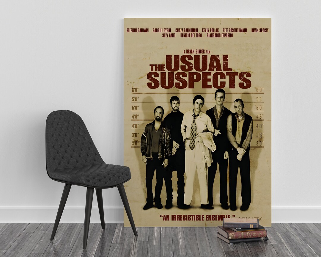 Usual Suspects Poster Vintage Poster Movie Poster Home Decor Wall Decor ...