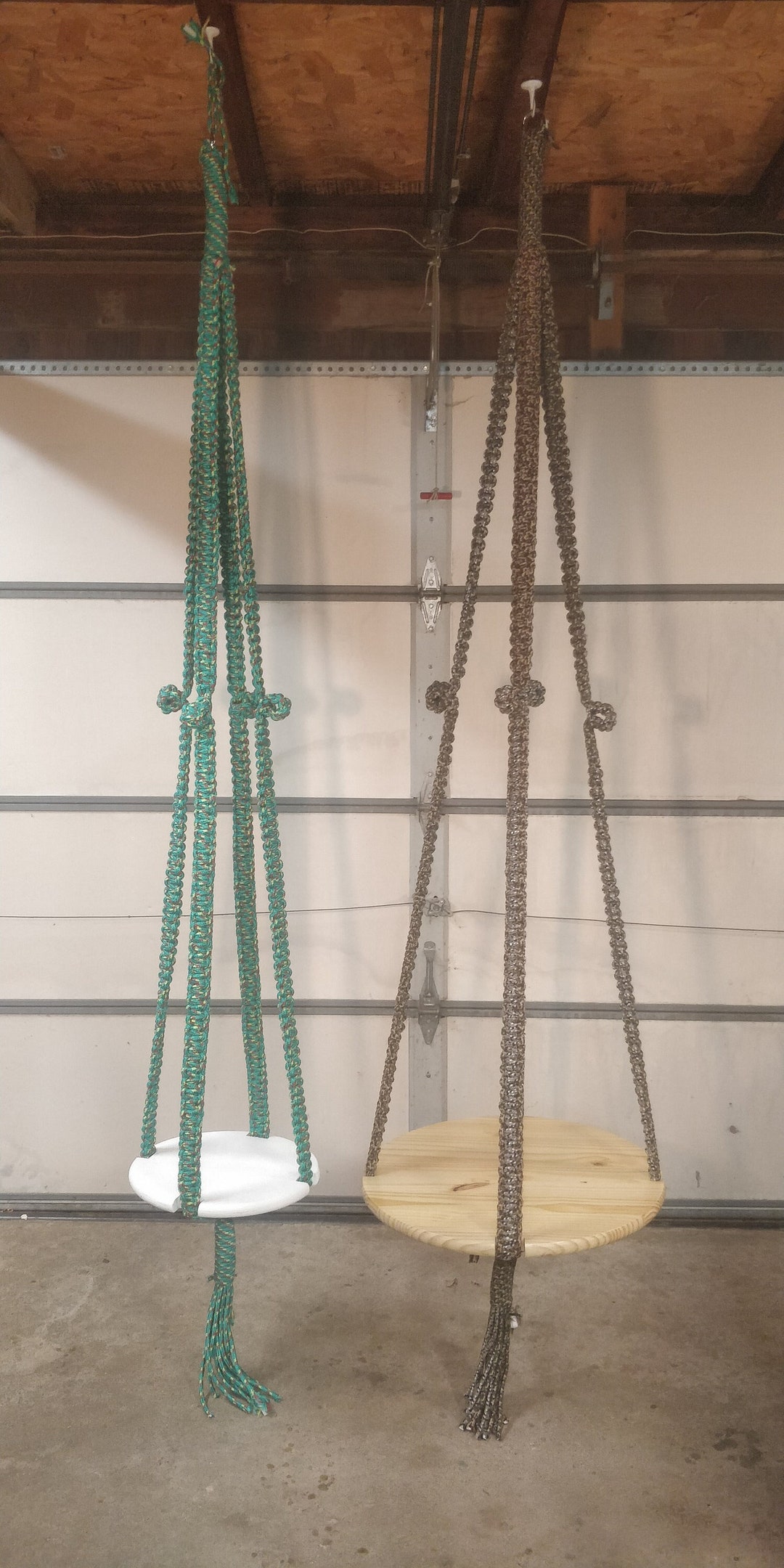 Hanging Macrame End Table - Etsy