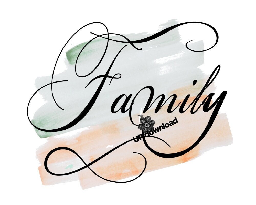 Family Calligraphy Printable Download - Etsy