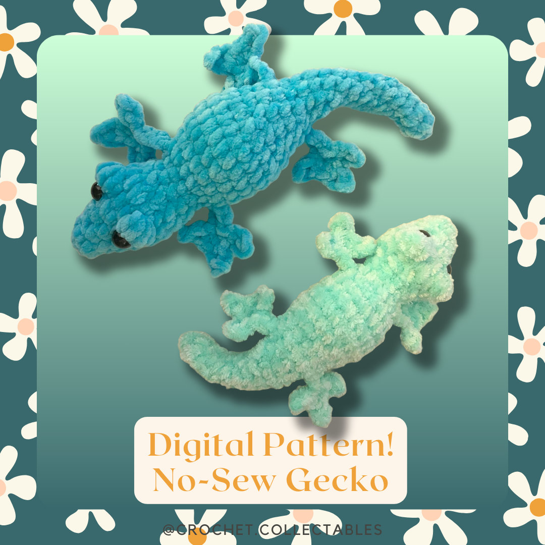 2-in-1 Crochet Lizard Pattern: No Sew Gecko and No Sew Chameleon - Etsy