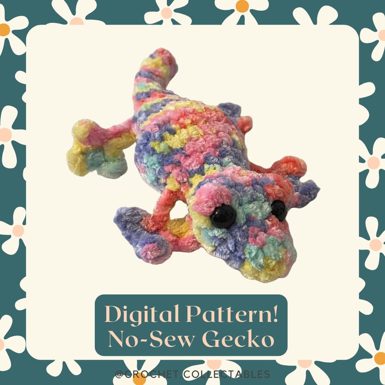 2-in-1 Crochet Lizard Pattern: No Sew Gecko and No Sew Chameleon - Etsy