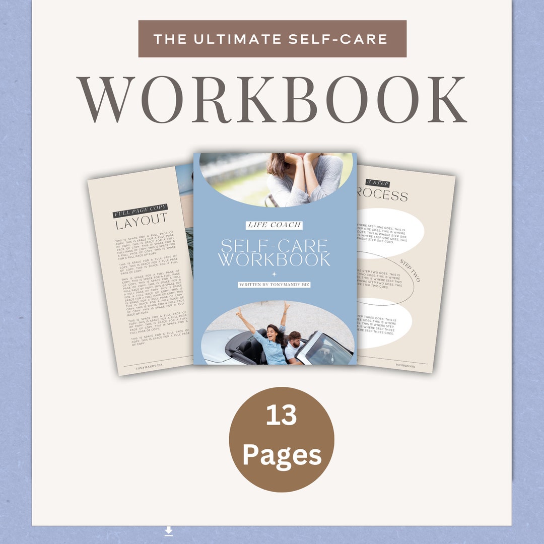2024 Self Care Workbook Planner, 2024 Calendar Template, 2024 Printable ...