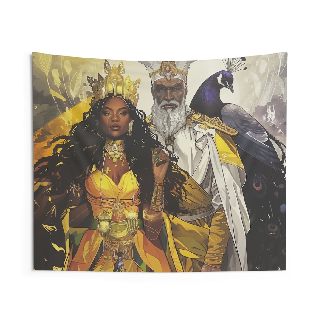 Tapestry - Oshun Obatala | Regla De Ocha | Wall Hanging Tapestry | Wall ...