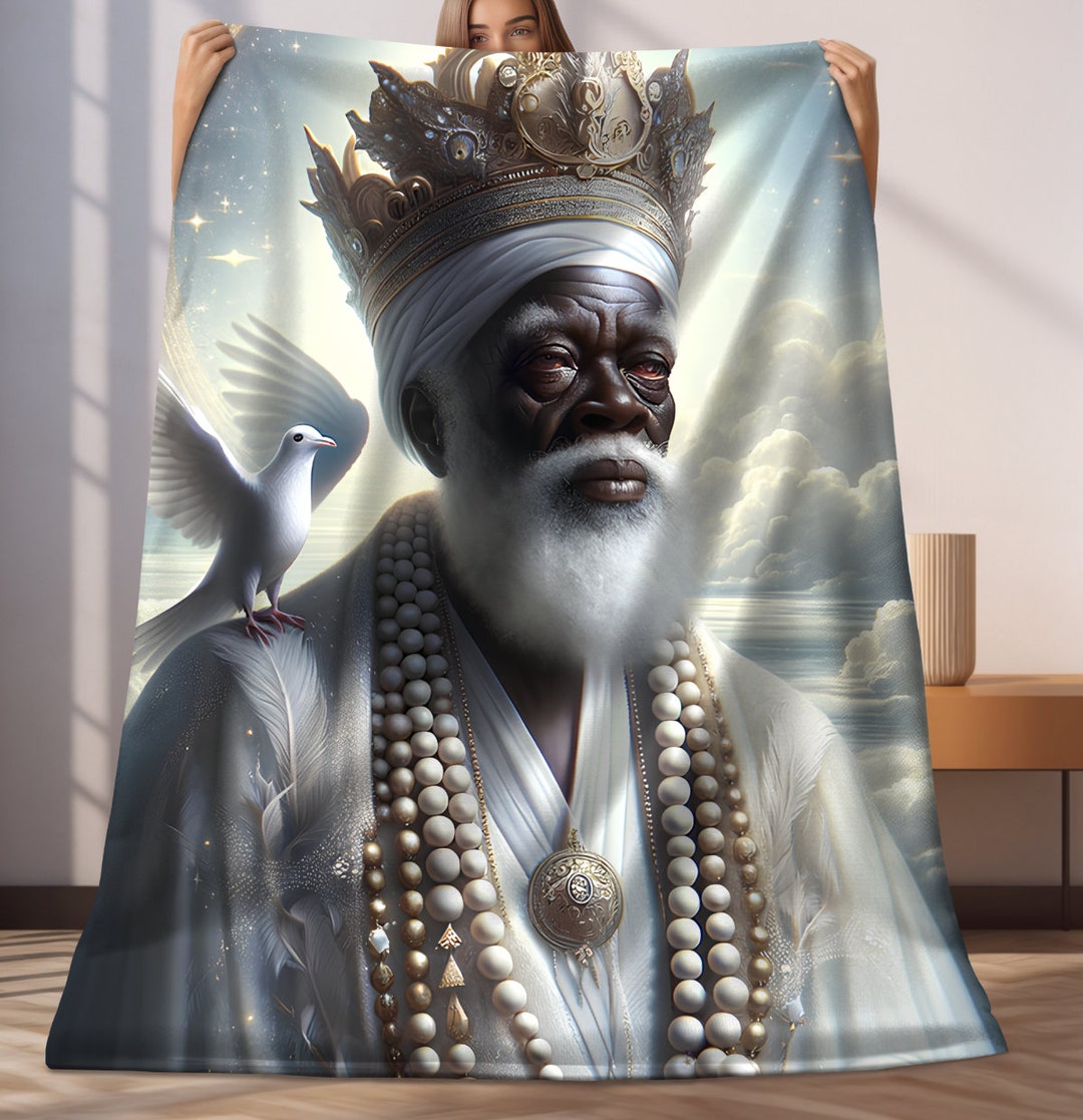 Blanket - Obatala | Regla De Ocha | Santeria | African Deity | Yoruba ...