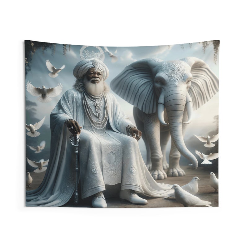 Tapestry - Obatala | Panel De Trono | Regla De Ocha | Home Decor Wall ...