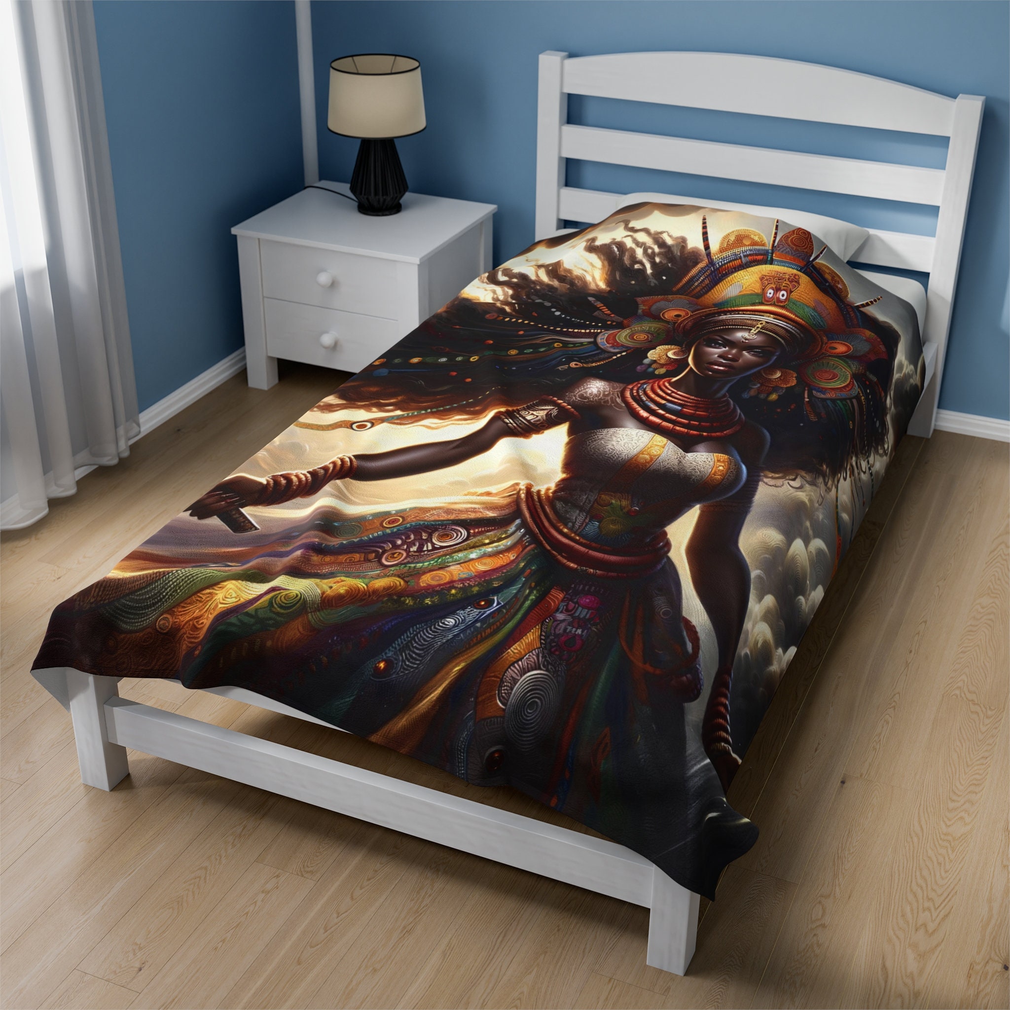 Blanket Oya Regla De Ocha Orisha Gifts Yoruba Art African Deity ...