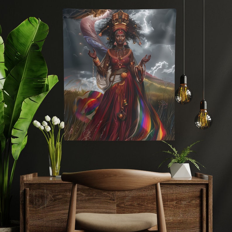 Tapestry - Oya | Panel De Trono | Regla De Ocha | Home Decor Wall Art ...
