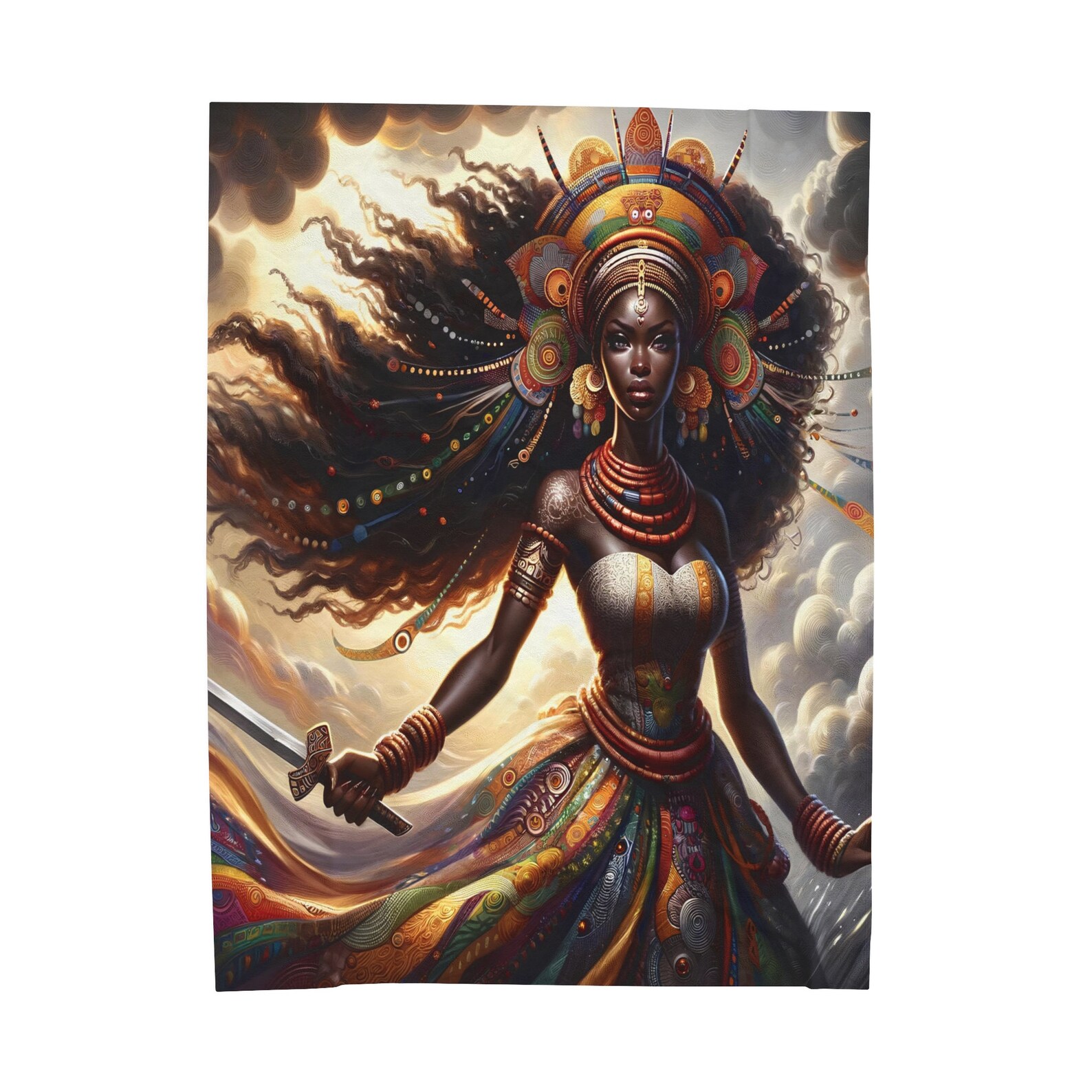 Blanket - Oya | Regla De Ocha | Orisha Gifts | Yoruba Art | African ...