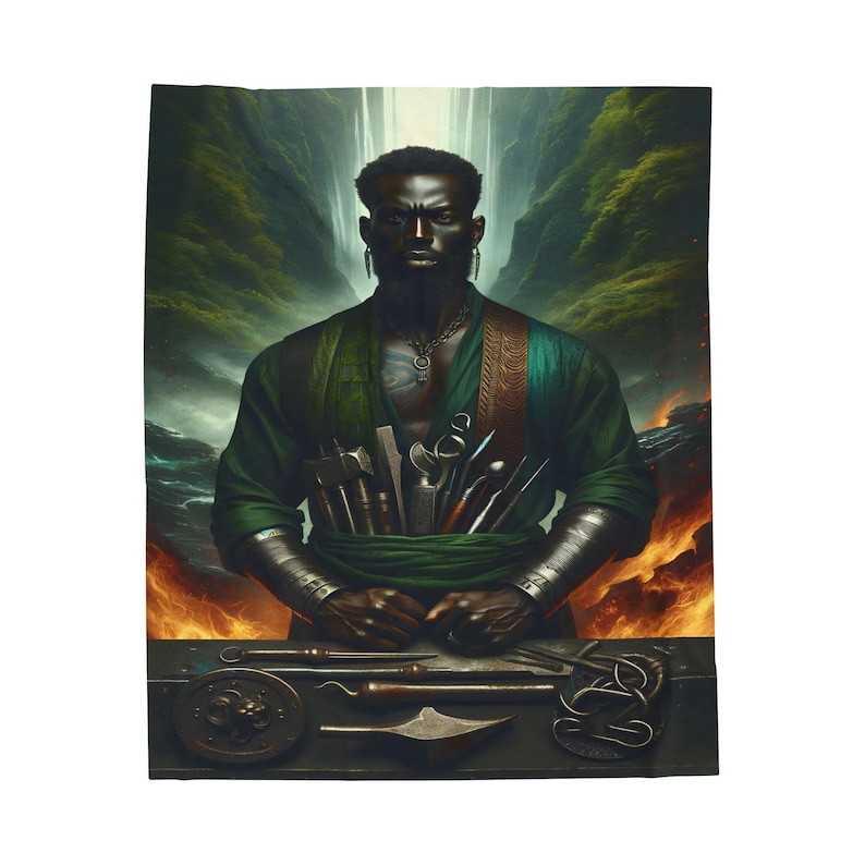 Blanket - Oggun | Orisha Gift | African Deity | Spiritual Gifts ...