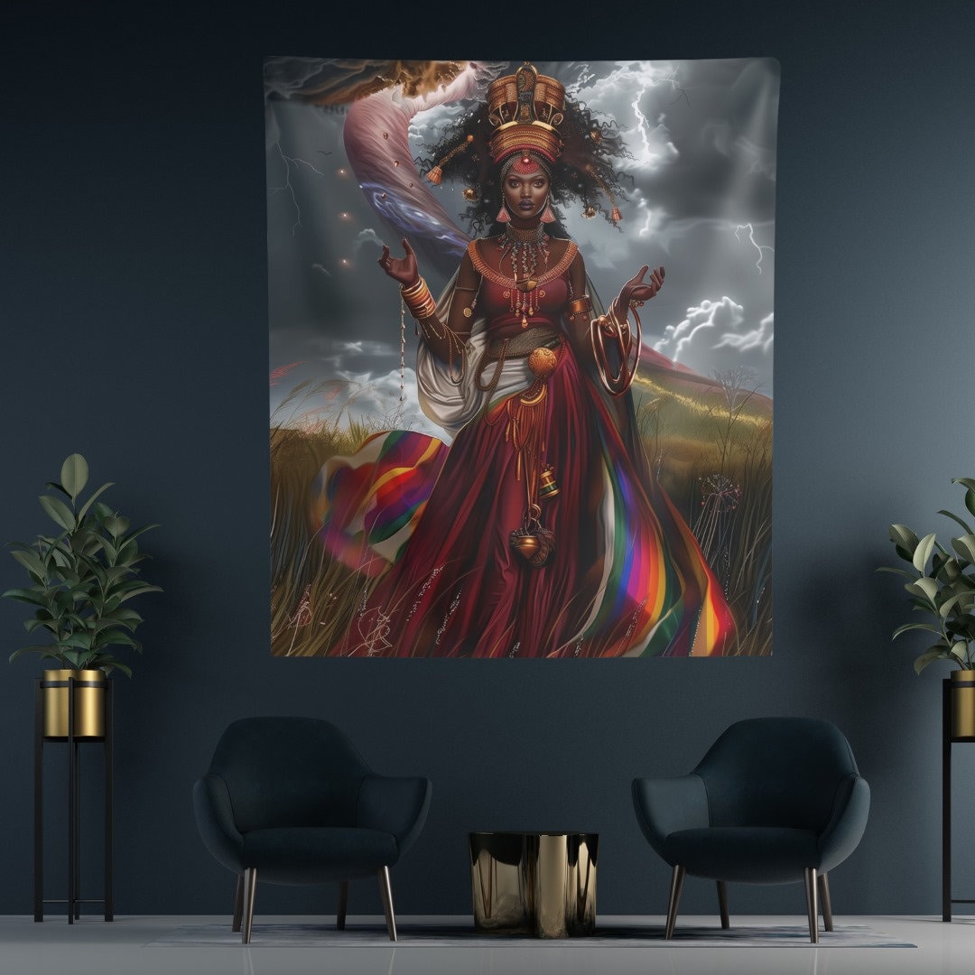 Tapestry - Oya | Panel De Trono | Regla De Ocha | Home Decor Wall Art ...