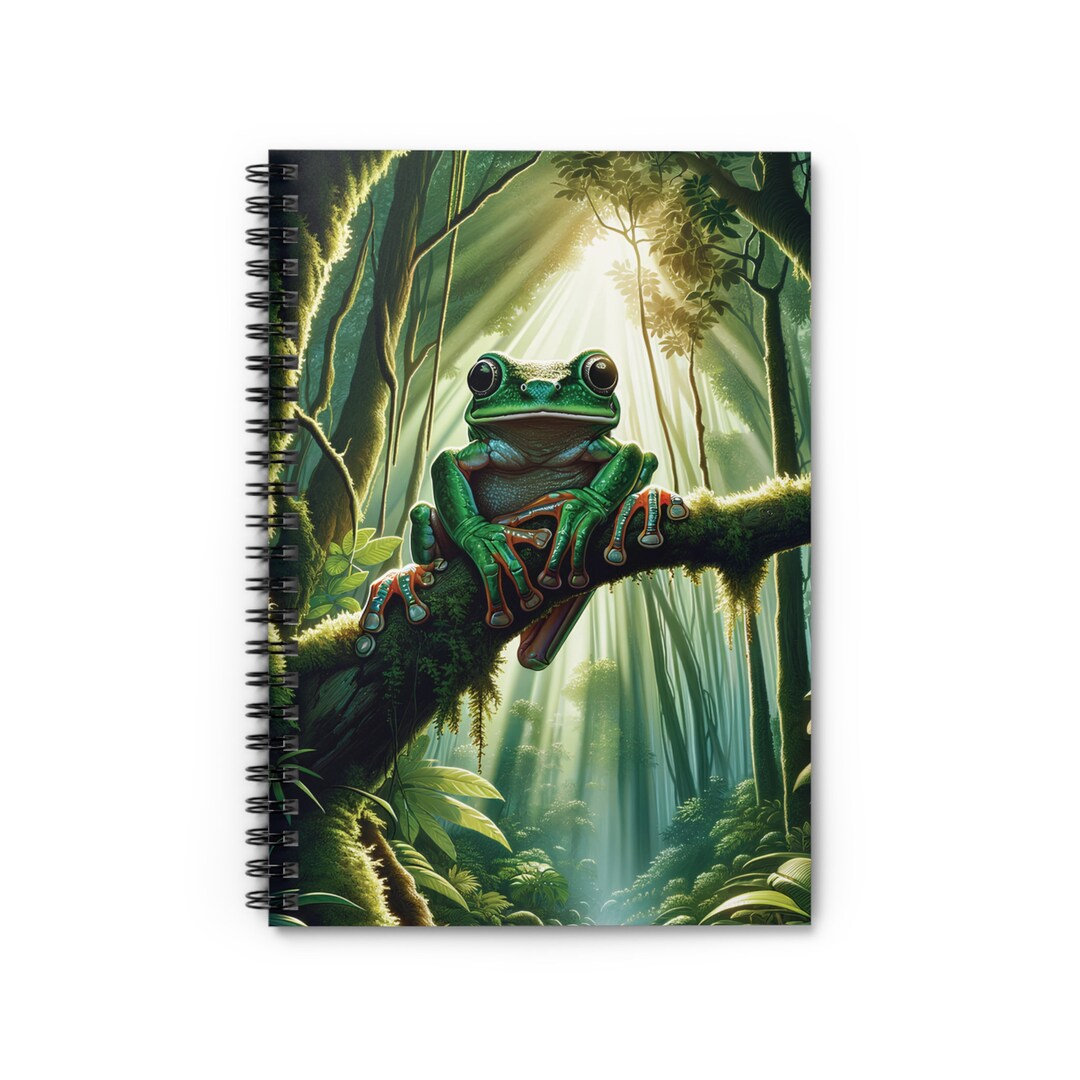 Kambo Frog Spiral Notebook - Ruled Line | Psychedelic Art | Aesthetic ...