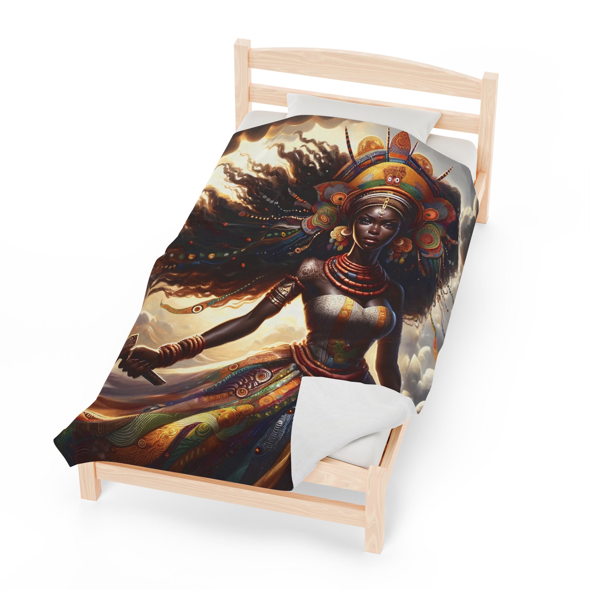 Blanket Oya Regla De Ocha Orisha Gifts Yoruba Art African Deity ...