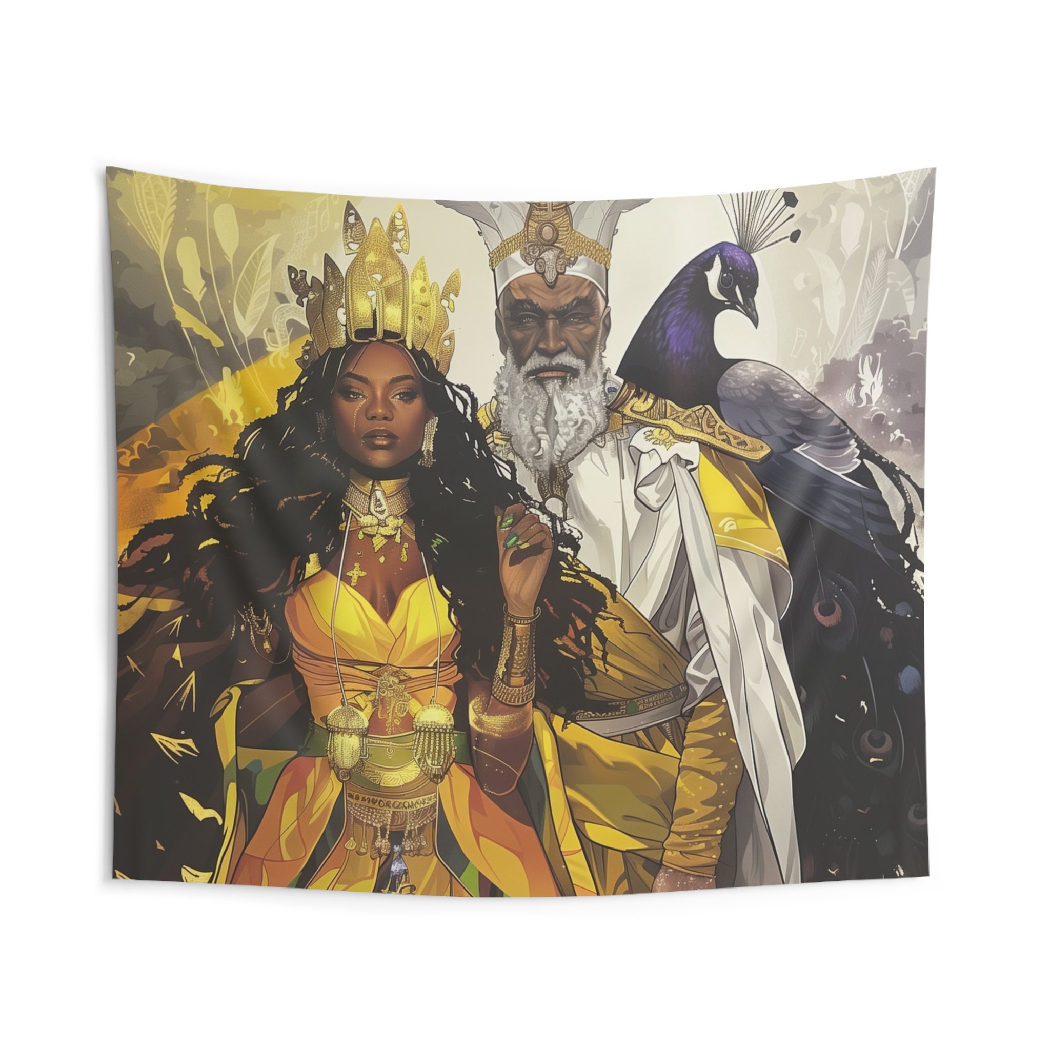 Tapestry - Oshun Obatala | Regla De Ocha | Wall Hanging Tapestry | Wall ...
