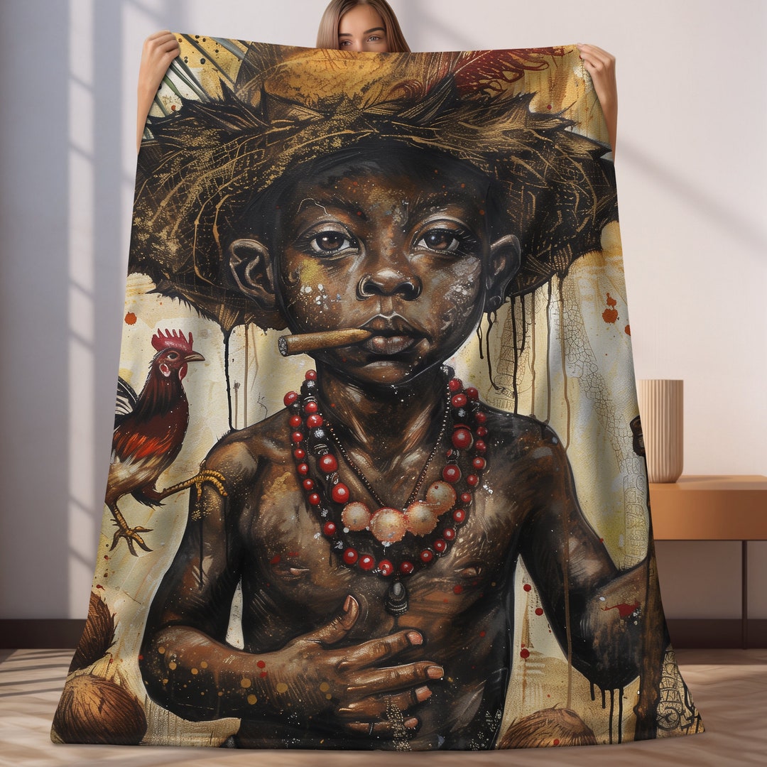 Blanket - Elegua | Spiritual Gift | Regla De Ocha | Santeria | Orisha ...
