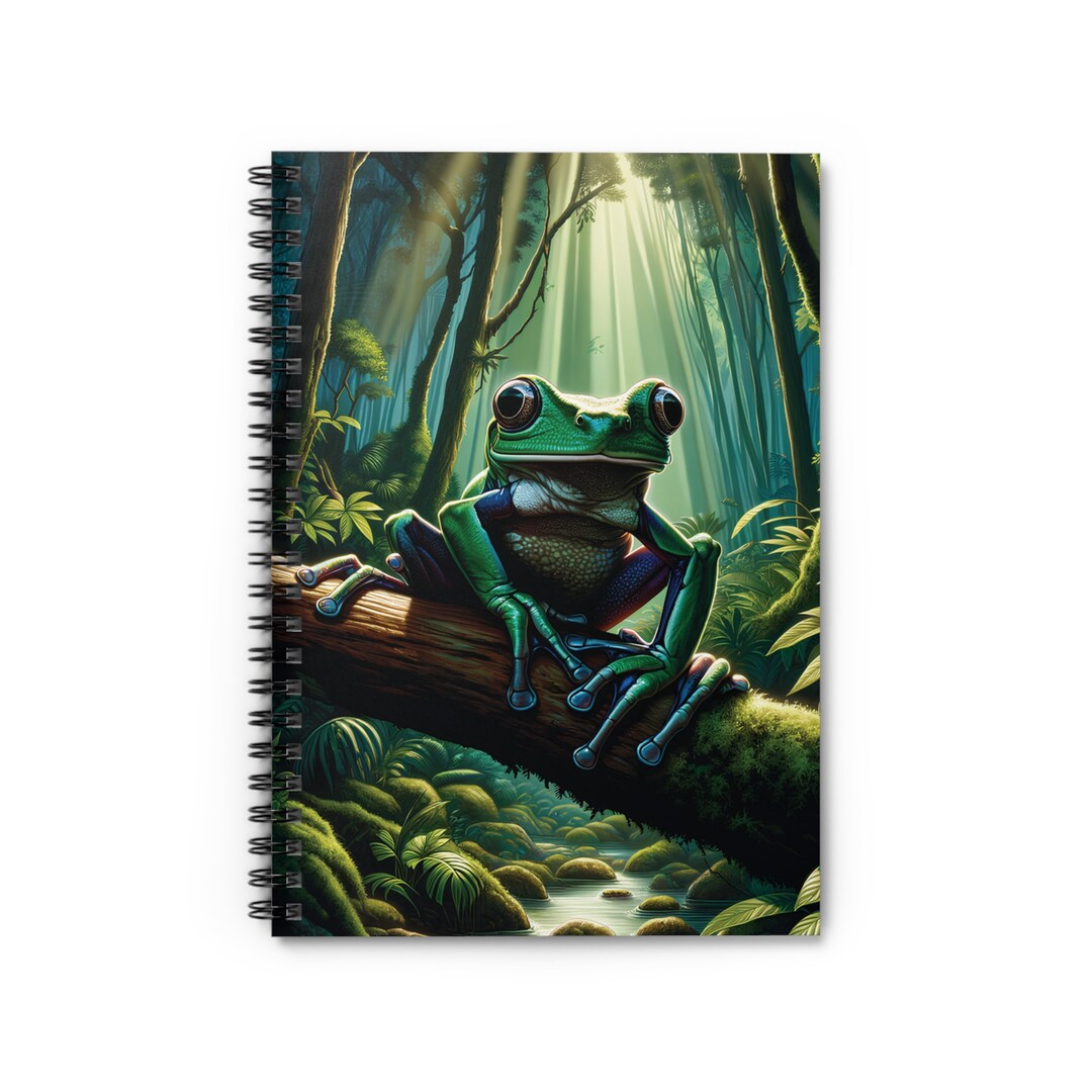 Kambo Frog Spiral Notebook - Ruled Line | Psychedelic Art | Aesthetic ...