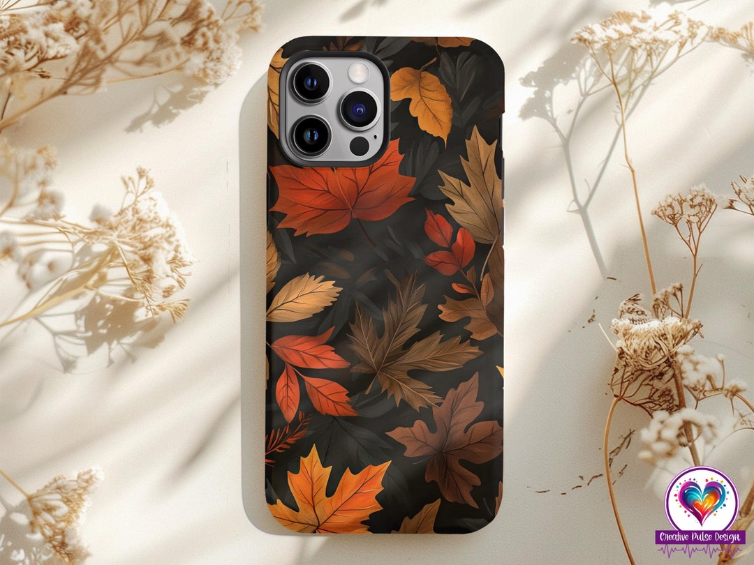 Autumn Leaves Phone Case for iPhone 16, 15, 14, 13 Samsung S24 23 22 21 ...